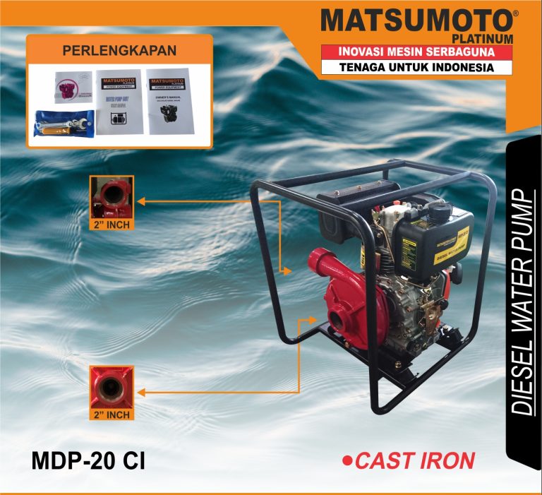 MDP-20 CI | DIESEL WATER PUMP | POMPA AIR | MATSUMOTO – Jagonya Mesin