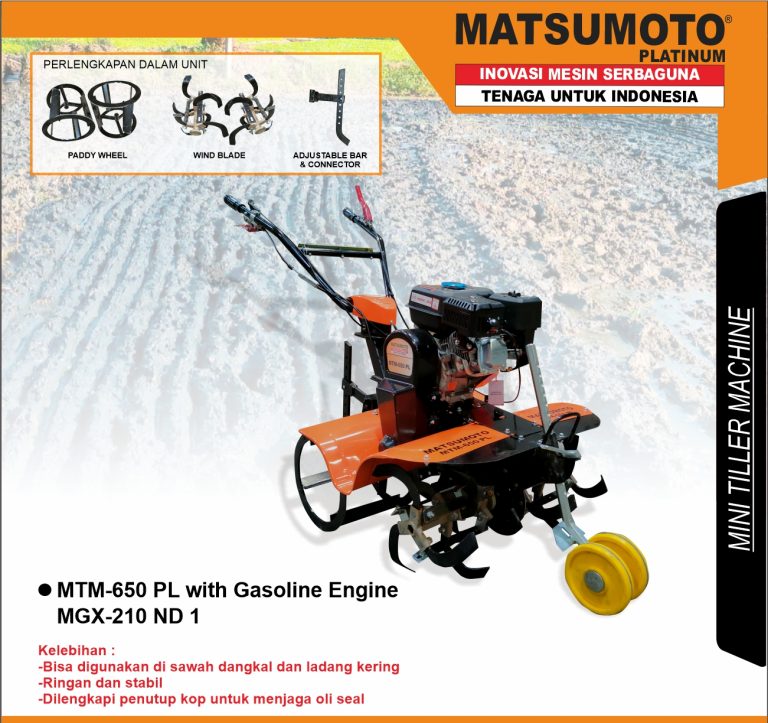 MTM-650 PL | TILLER MACHINE | MINI TILLER MACHINE | MATSUMOTO – Jagonya ...