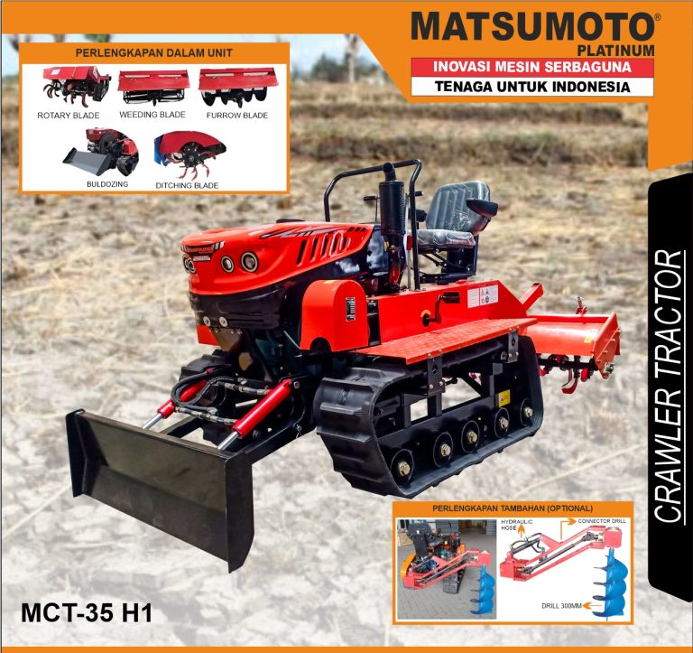 MCT-35 H1 | CRAWLER TRACTOR | TRAKTOR CRAWLER | MATSUMOTO – Jagonya Mesin