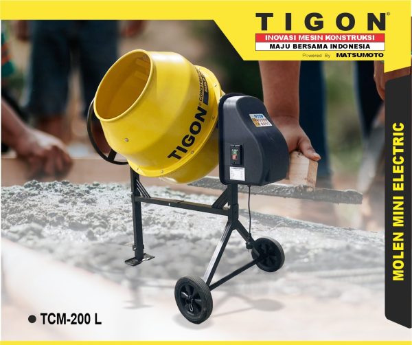 TCM-200 L | CONCRETE MIXER ELECTRIC | MOLEN MINI ELEKTRIK | TIGON ...
